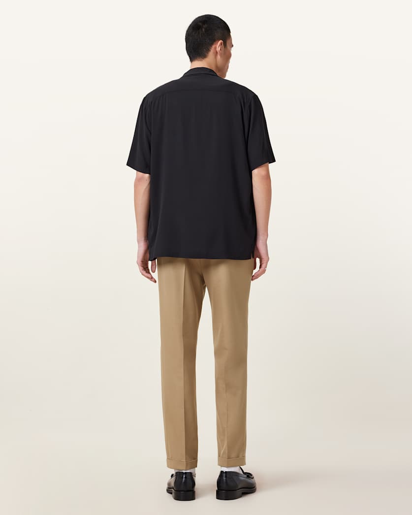 Tallis Slim Fit Cropped Pants Antique Brown | ALLSAINTS US